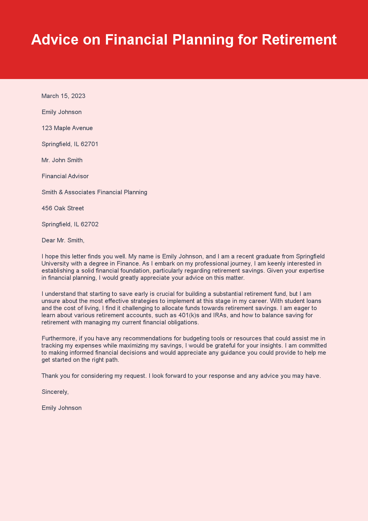 Advice Letter for Financial Planning - Examples, How to Write & Tips