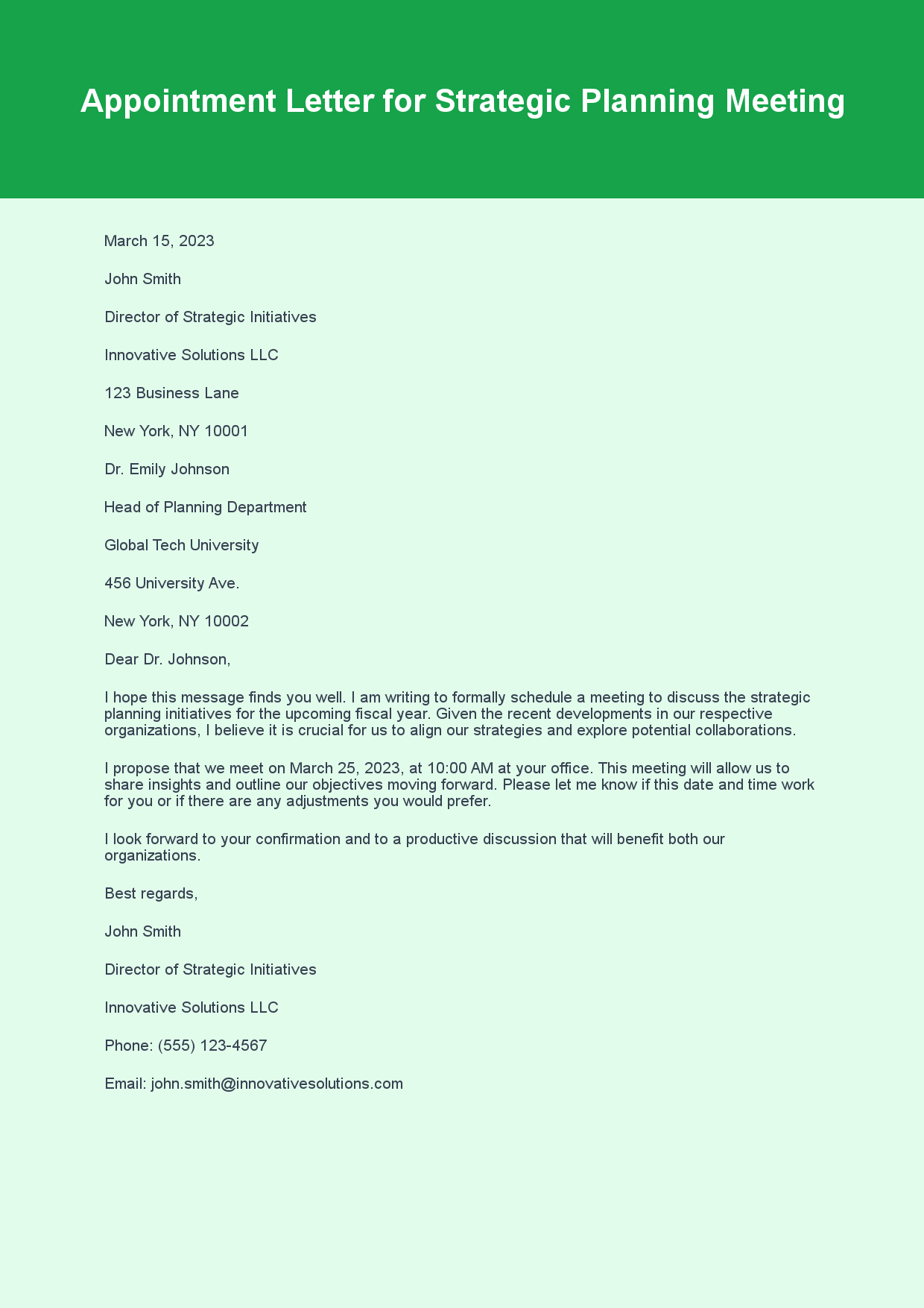 Appointment Letter for Meeting Schedule - Examples, How to Write & Tips