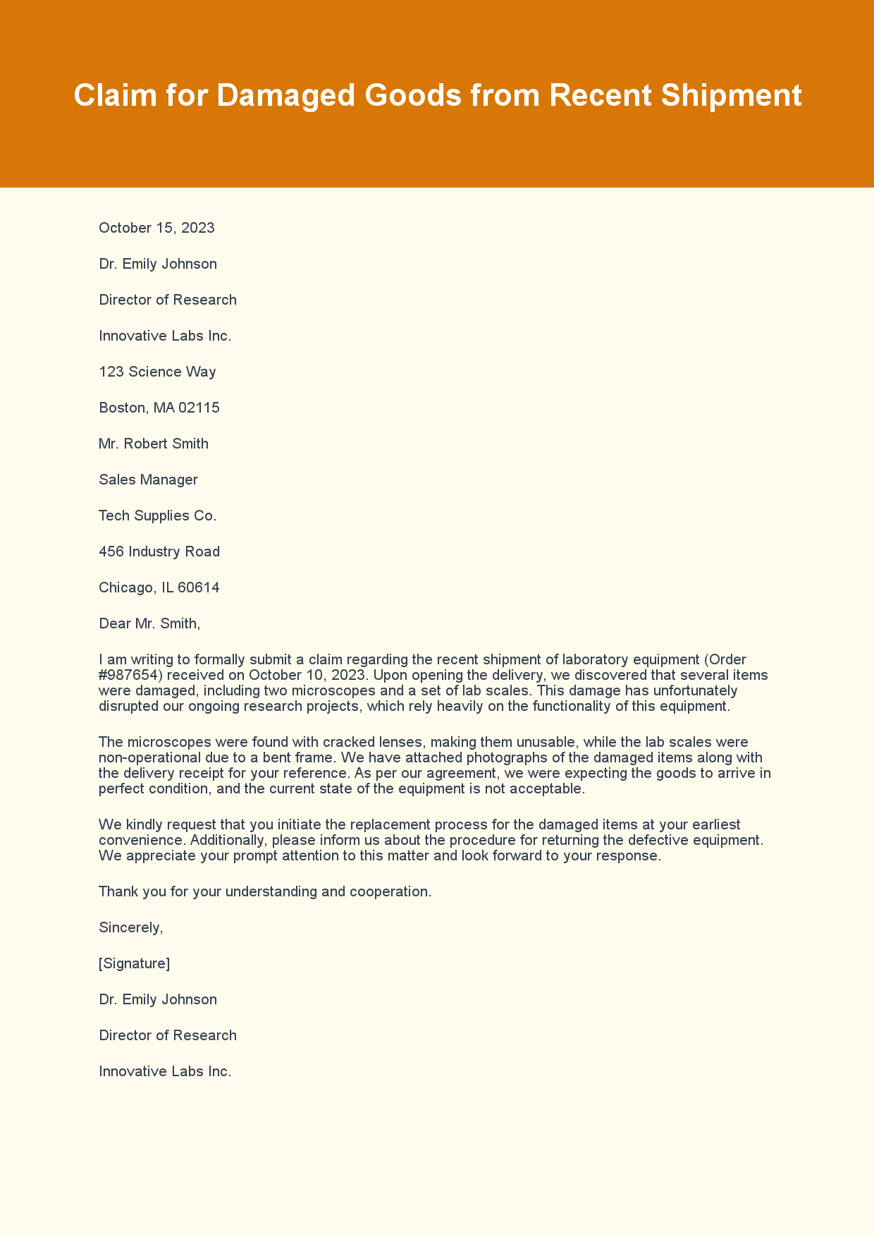 Claim Letter for Damaged Goods - Examples, How to Write & Tips