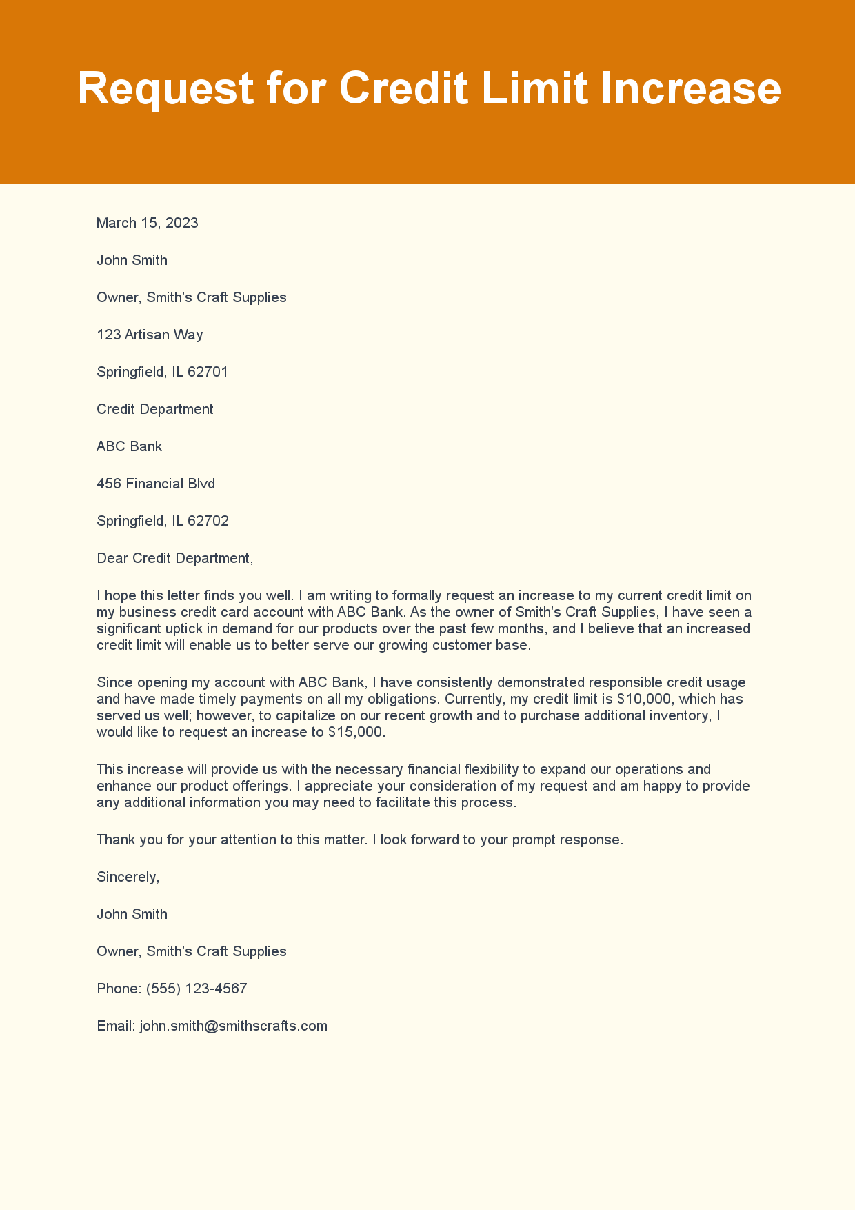 Credit Letter for Credit Limit Increase - Examples, How to Write & Tips