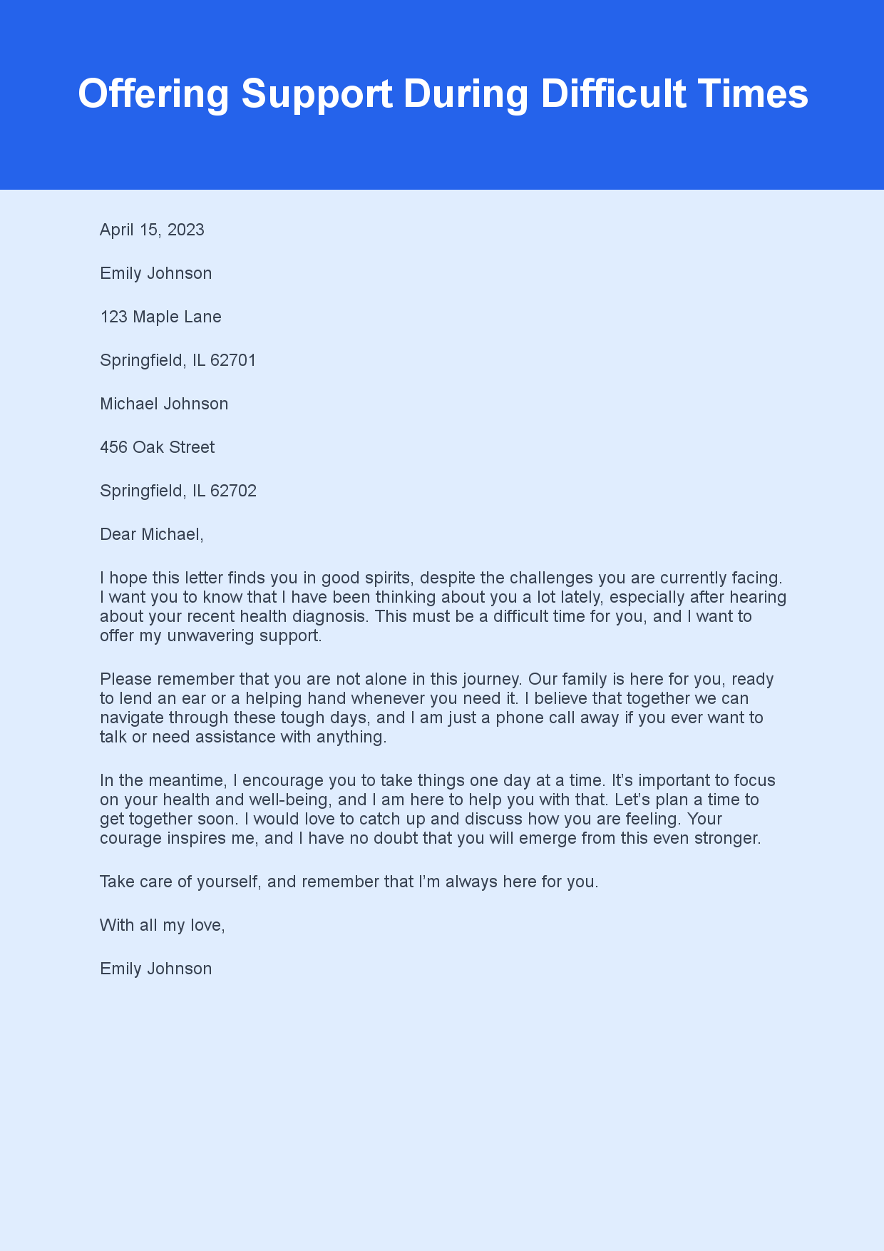 Family Letter for Emotional Support - Examples, How to Write & Tips