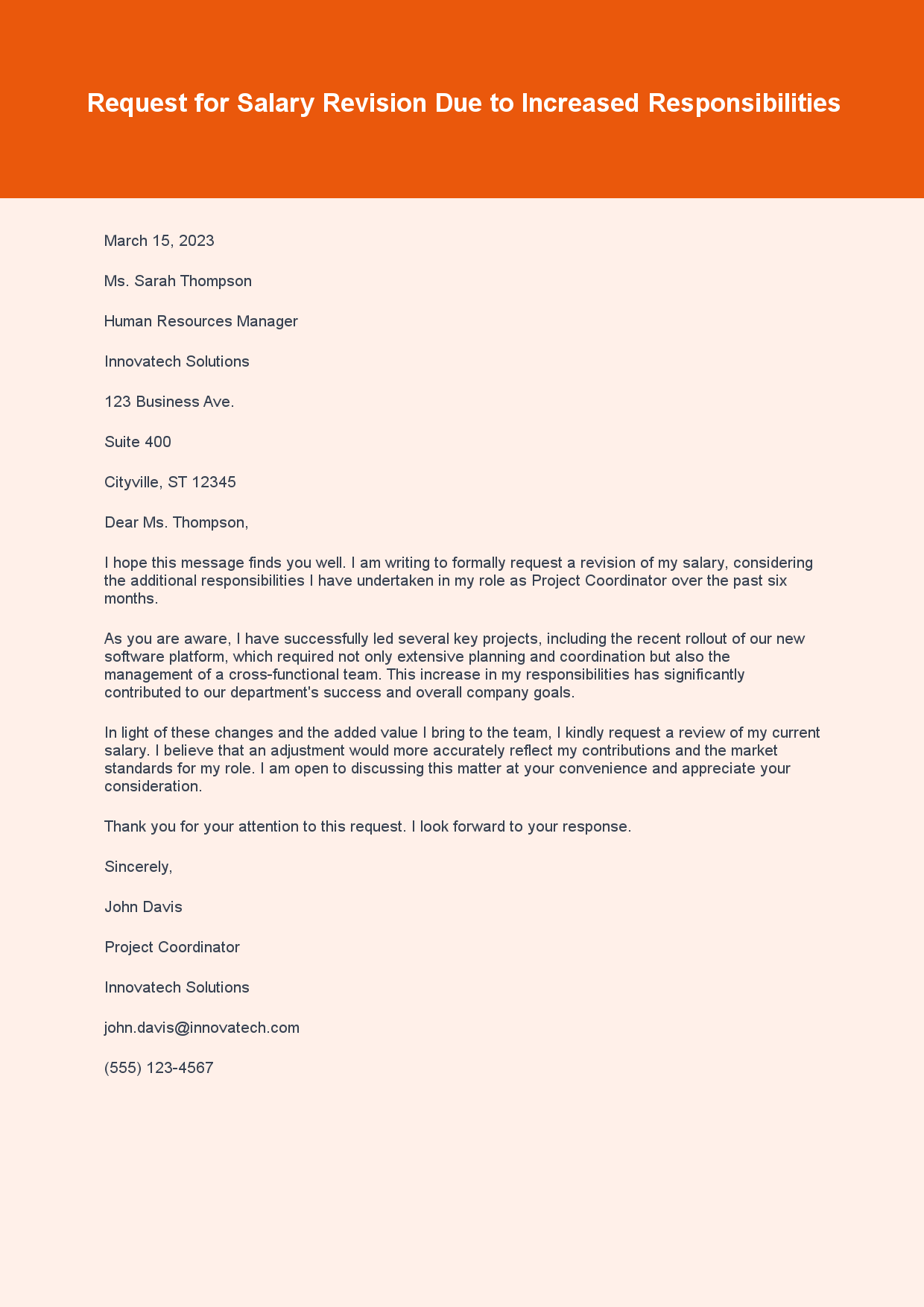 Salary Letter for Salary Revision - Examples, How to Write & Tips