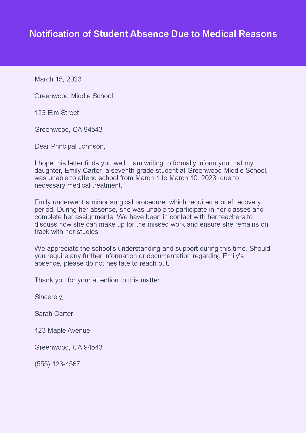 School Letter for Student Absence - Examples, How to Write & Tips